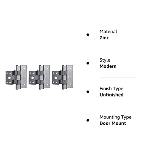 COLIBROX Door Hinge for Combination Doors (3 Pack) Zinc for Mobile Homes