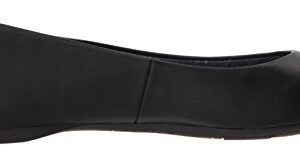 Dr. Scholl's Shoes Women's Giorgie Ballet Flat, Black Smooth, 8.5 Wide US