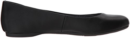 Dr. Scholl's Shoes Women's Giorgie Ballet Flat, Black Smooth, 8.5 Wide US