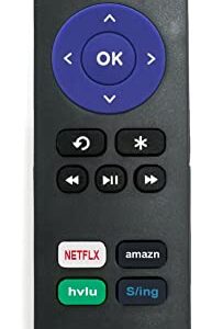 VINABTY New Replacement Remote fit for Roku 1 2 3 4 Premiere 4620XB 4620R 3900XB 3050R 3700XB 2000C 2710R 4210XB 3900R 2500R LT 2700R 2450XB 3710RW with 4 Shourtcuts Keys, for Set Top Box