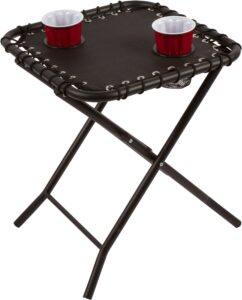 trademark innovations portable side table, 17.5", black