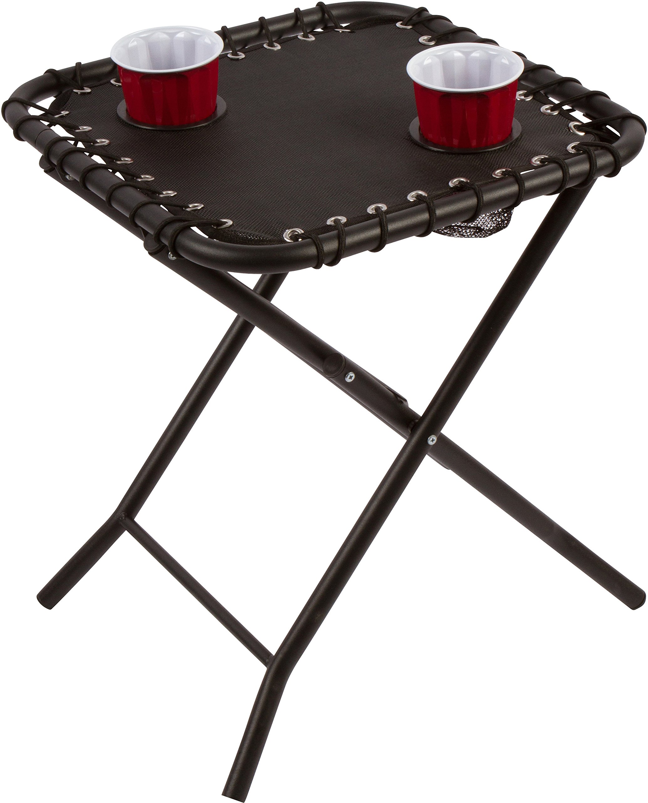 Trademark Innovations Portable Side Table, 17.5", Black