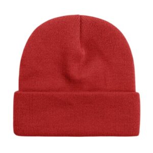 12 Pack Winter Beanie Hats for Men Women, Warm Cozy Knitted Cuffed Skull Cap, Wholesale