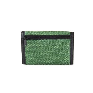 DIME BAGS Trifold Hempster Wallet - Classic Trifold Design w/Exterior Pocket and Interchangable Label (Forest)