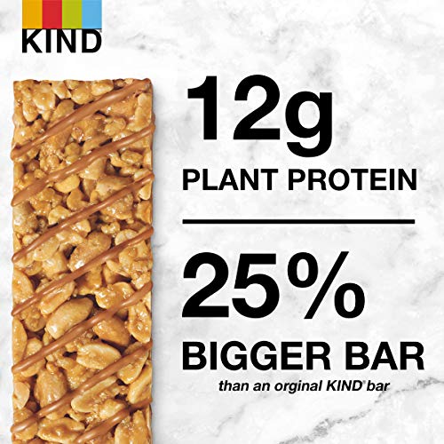 KIND Protein Bars, Crunchy Peanut Butter, Healthy Snacks, Gluten Free, 12g Protein, 12 Count