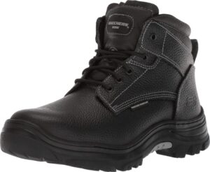 skechers men's burgin-tarlac industrial boot, black, 13 wide