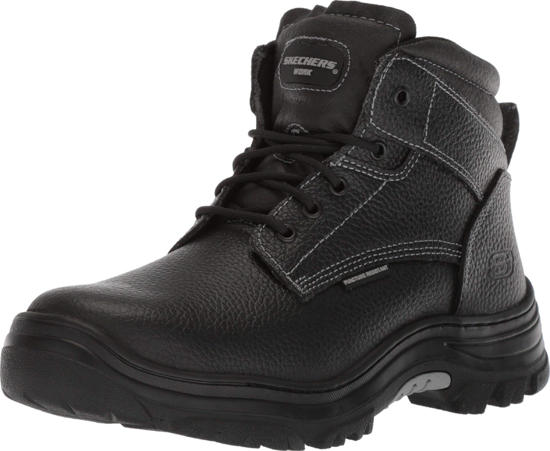 Skechers Men's Burgin-Tarlac Industrial Boot, Black, 13 Wide