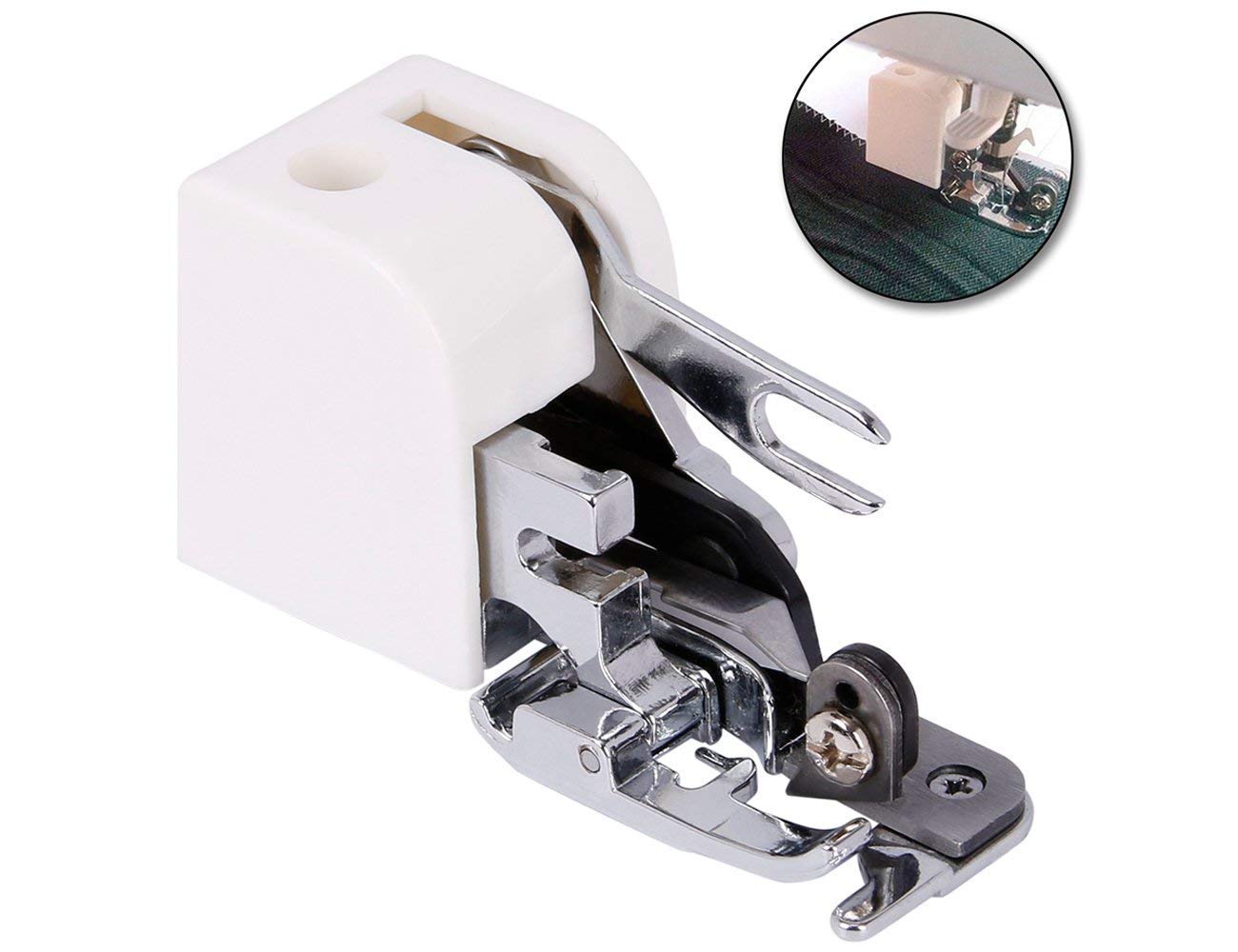 Side Cutter Overlock Presser Foot, Zig Zag Sewing Machine Feet Attachment for Brother Singer Babylock Janome Kenmore