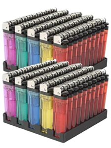 100 cigarette wholesale disposable lighters pack of 100 with stand