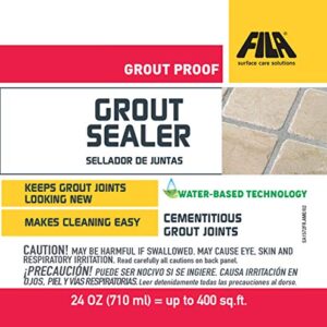 FILA Grout Sealer Spray Filagrout Proof 24 OZ, Grout Sealer for Tile and Stone, Eco-friendly