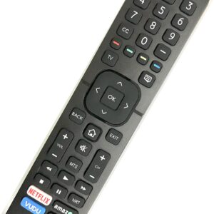 Universal for Hisense-Smart-TV-Remote, EN2A27HT Remote Compatible with All Hisense 4K LED HD UHD Smart TVsl with Netflix, YouTube, VUDU Buttons