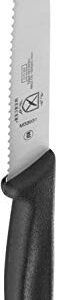 Mercer Culinary Mercer Pointed Tip Wavy Bar Knife, 4 Edge, Black M33931B, One Size, Multi