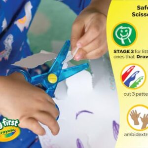 Crayola My First Safety Scissors, Toddler Art Supplies, 3ct