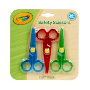 Crayola My First Safety Scissors, Toddler Art Supplies, 3ct