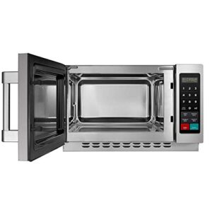 Midea Equipment 1034N1A Countertop Commercial Microwave Oven with Touch Control, 1000W, Stainless Steel, 1.2 CuFt