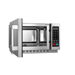 Midea Equipment 1034N1A Countertop Commercial Microwave Oven with Touch Control, 1000W, Stainless Steel, 1.2 CuFt