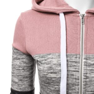 DOUBLJU Lightweight Thin Zip-Up Casual Hoodie Jackets for Womens with Plus Size