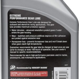 Quicksilver 85W-90 Extreme Performance Gear Lube - 1 Qt.