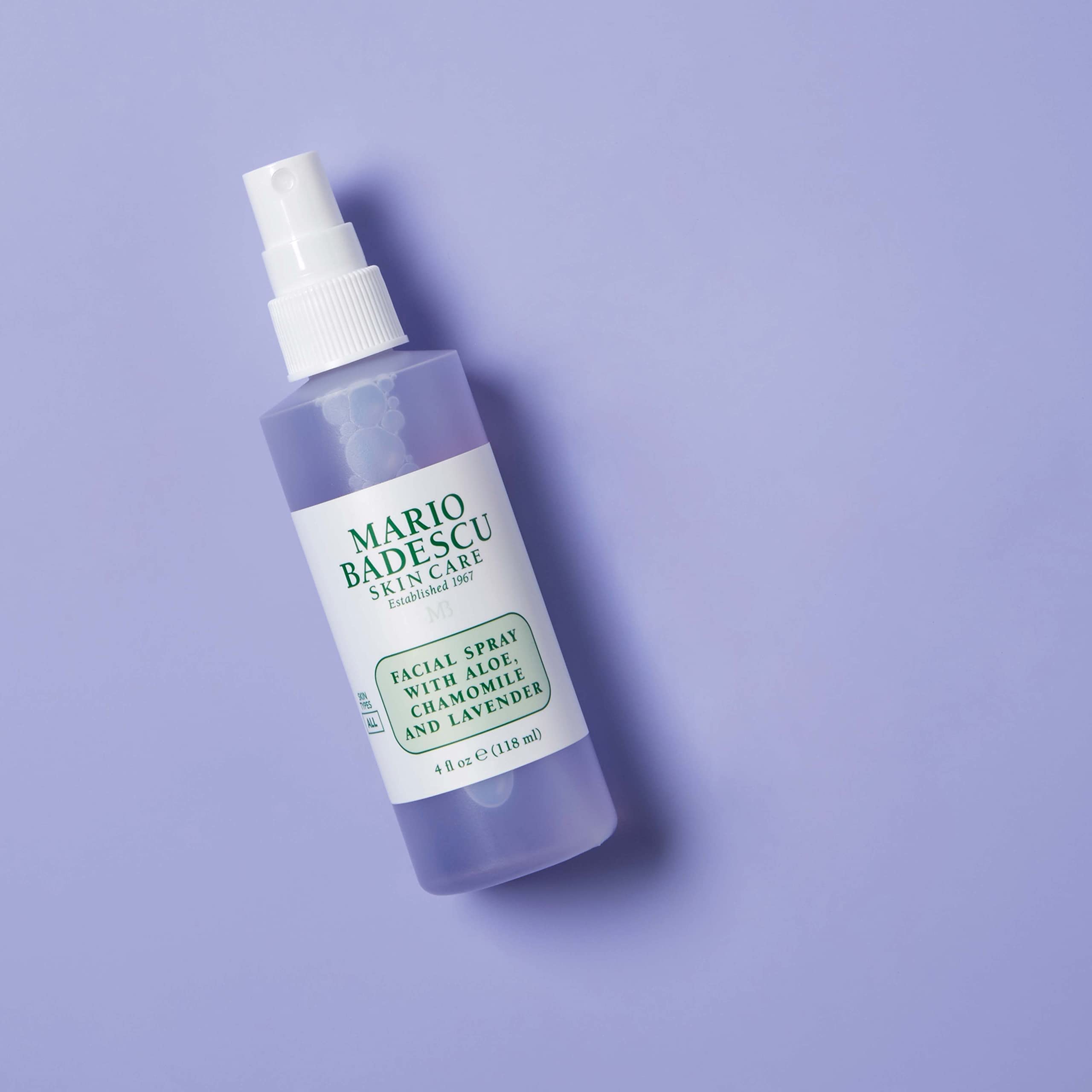 Mario Badescu Facial Spray with Aloe, Chamomile and Lavender for All Skin Types | Face Mist that Hydrates and Restores Balance & Brightness | 4 FL OZ