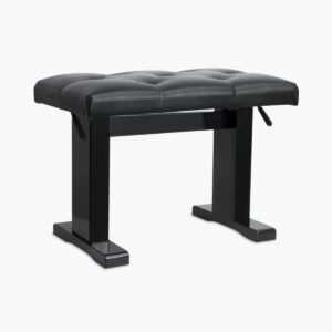 onstage kb9503b height adjustable piano bench, black gloss