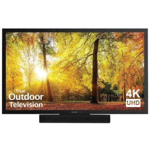 sunbrite se 43-inch partial sun outdoor tv | 4k ultra hd led weatherproof television - includes speaker bar (sb-se-43-4k-bl)