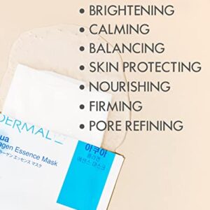 DERMAL 39 Combo Pack A Collagen Essence Korean Face Mask - Hydrating & Soothing Facial Mask with Panthenol - Hypoallergenic Self Care Sheet Mask for All Skin Types - Natural Home Spa Treatment Masks