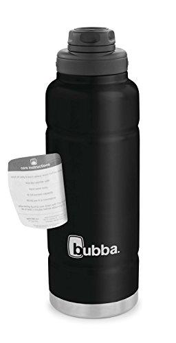 Bubba Trailblazer, Vacuum-Insulated Stainless Steel Water Bottle, 40oz., Licorice