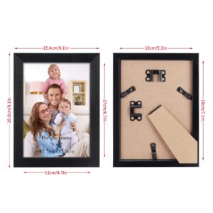 Giftgarden 5x7 Picture Frame Black 5 x 7 Photo Frames Bulk for Wall or Tabletop, 12 Pack