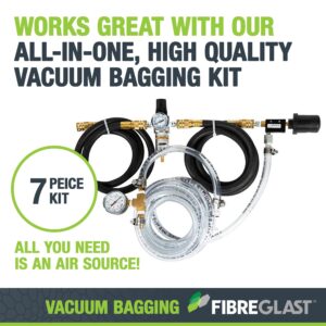 Fibre Glast Vac Bag Film, 5 Yards, Affordable – Elite Lab Vacuum Bagging Supplies, Degassing Chambers & Vac Purge Kits – Seal & Stabilize Carbon, Fiberglass, Epoxy, Resin Composites – Made in USA