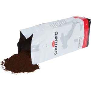 CAFFÉ CONTEMPO Italian Style Ground Espresso, Aroma Blend, 1 LB Fine Grind, Dark Roast, Freshly Roasted, Perfect for Moka Pot Coffee