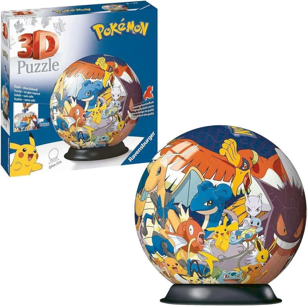 Ravensburger Pokemon 3D Jigsaw Puzzle Ball for Kids Age 6 Years Up - 72 Pieces