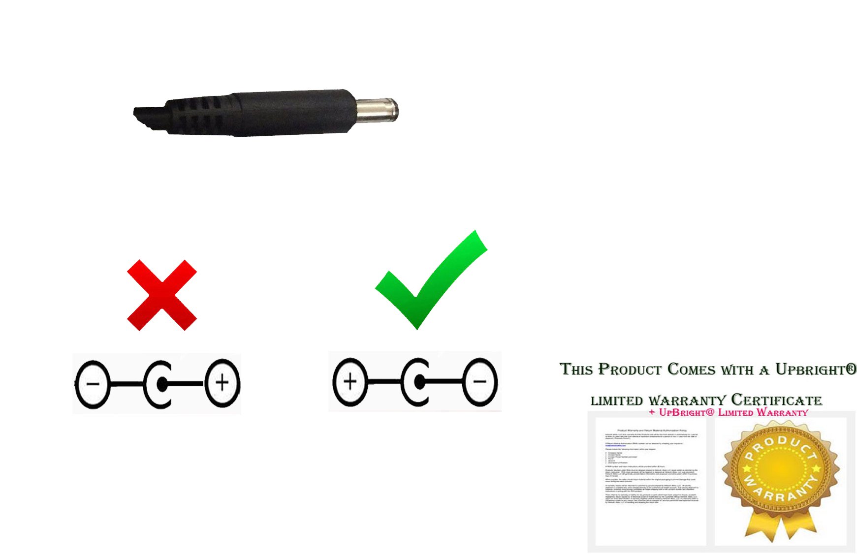 UpBright 8.5V AC/DC Adapter Compatible with Citizen CT-S281 CT-S280 28AD2 28ADII 28AD1 Thermal POS Receipt Printer CT-S281RSU CT-S281RSE CT-S281UBU CT-S281UBE CT-S281UBE-BK CT-S280RSU 28AD2-U 8.5VDC