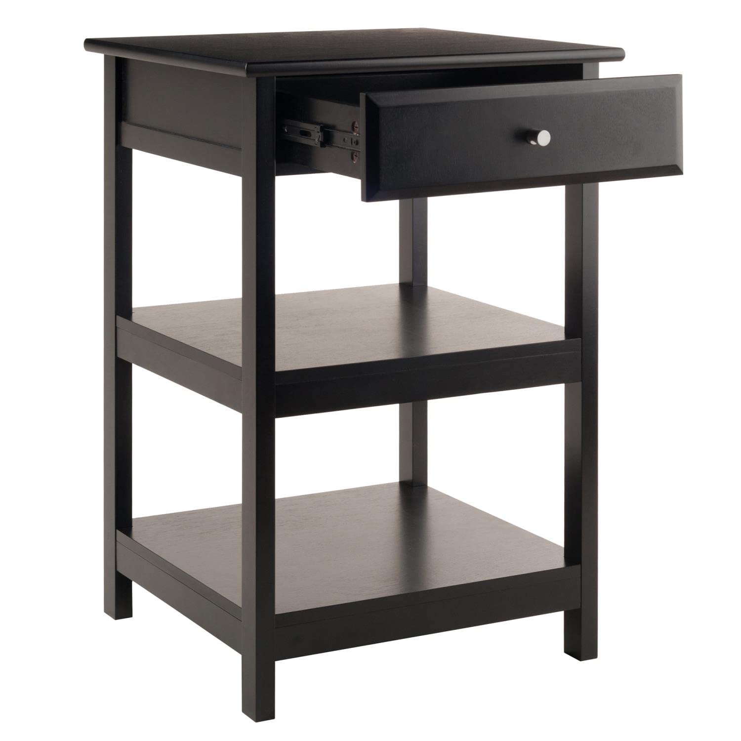 Winsome Delta Printer Stand Black Home Office, 20.87x20.24x30.71