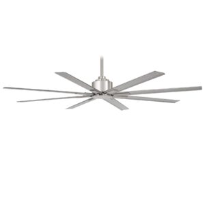 minka-aire f896-65-bnw xtreme h2o 65 inch outdoor ceiling fan with dc motor, silver brushed nickel wet finish