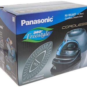 Panasonic 360º Freestyle Advanced Ceramic Cordless Iron NI-WL607 Blue