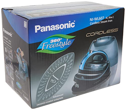 Panasonic 360º Freestyle Advanced Ceramic Cordless Iron NI-WL607 Blue