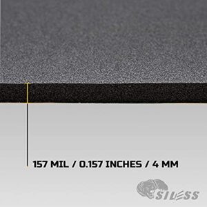 Siless Liner 157 (4 mm) mil 36 sqft Car Sound Deadening Closed Cell Foam & Heat Insulation mat - PE Foam Sound Deadener material & Heat Barrier