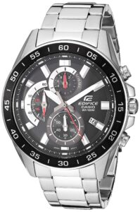 casio men's efv-550d-1avudf edifice analog display quartz silver watch