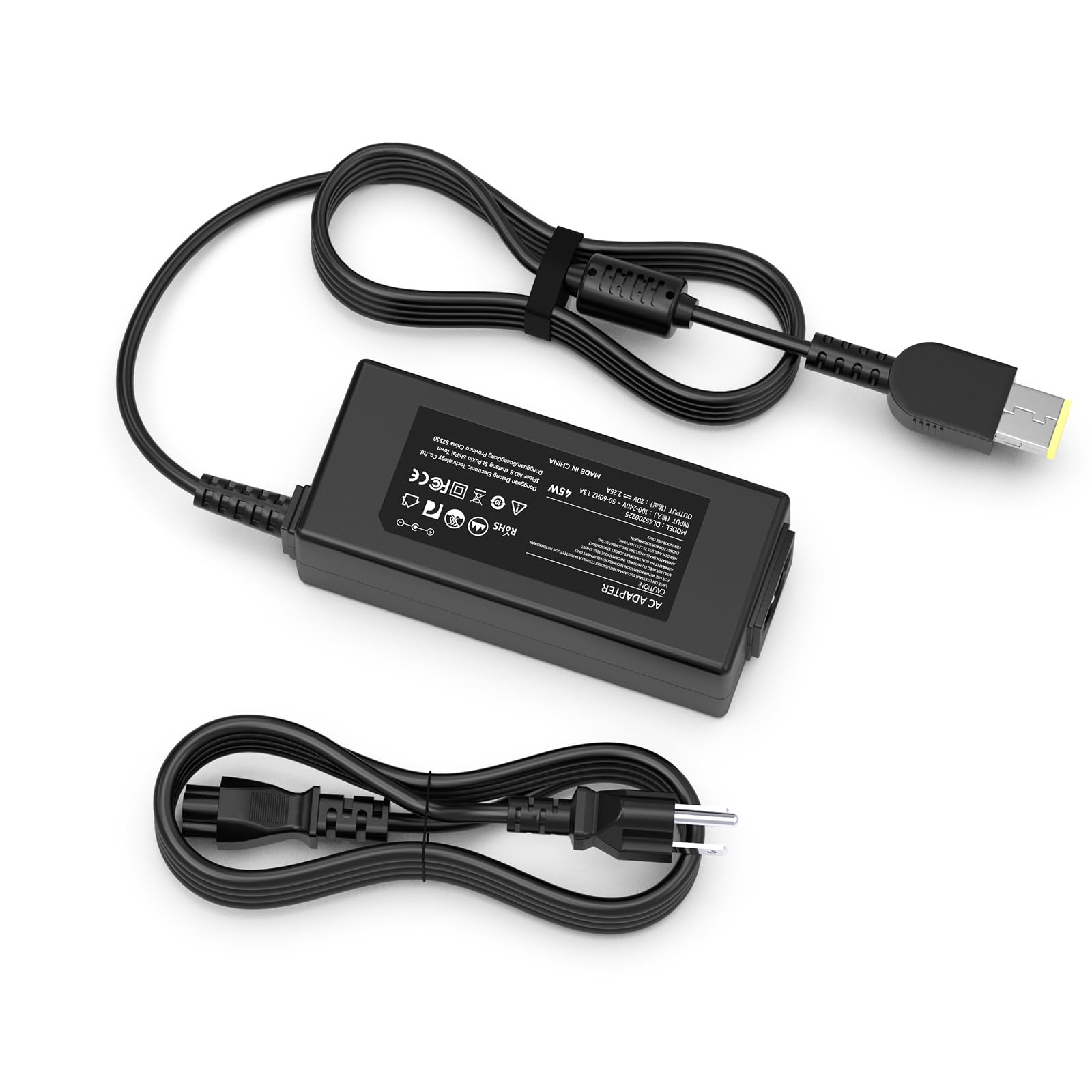 ADLX45DLC3A, ADLX45DLC2A, ADLX45NCC2A, ADLX45NLC2A, ADLX45NLC3A, ADLX45NDC2A, ADLX45NDC3A, PA-1450-12 Laptop Charger for Lenovo ThinkPad, 45W Lenovo Power Supply Cord