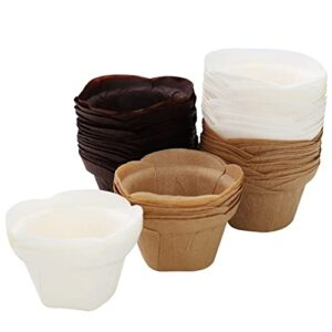 SK Cupcake Liners Baking Muffin Paper Baking Cups for Weddings, Birthdays, Baby Showers (Natural 50pcs)