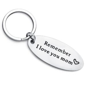 xybags mother's day keychain gifts from daughter son - remember i love you mom - birthday christmas gift for mom