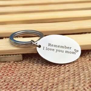 XYBAGS Mother's Day Keychain Gifts from Daughter Son - Remember I Love You Mom - Birthday Christmas Gift for Mom