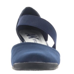 Anne Klein womens Tara Wedge Pump, Navy, 8.5 US