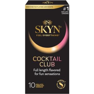 skyn cocktail club premium flavored condoms, 10 count