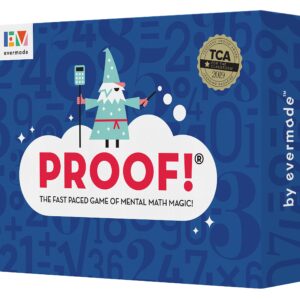 Proof! Math Game - The Fast Paced Game of Mental Math Magic - Teachers’ Choice Award Winning Educational Game, Ages 9+