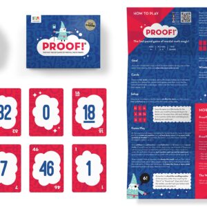 Proof! Math Game - The Fast Paced Game of Mental Math Magic - Teachers’ Choice Award Winning Educational Game, Ages 9+