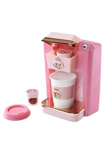 disney princess style collection play gourmet coffee maker, 4piece set, pink, 7.5" l x 4.75" w x 9" h