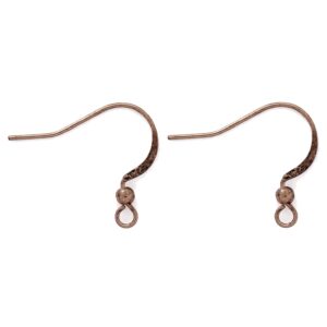 coiris 100 pairs earwires french earring hooks/dangle earring findings jewelry making diy (eh-1008-antique copper)