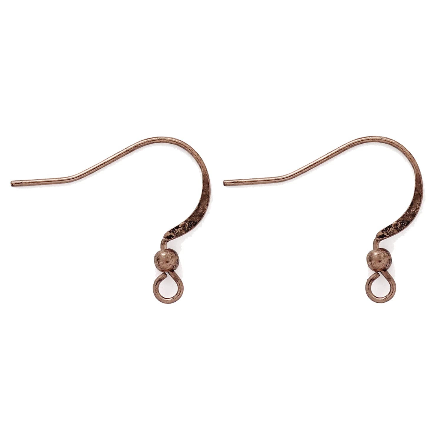 COIRIS 100 Pairs Earwires French Earring Hooks/Dangle Earring Findings Jewelry Making DIY (EH-1008-antique copper)