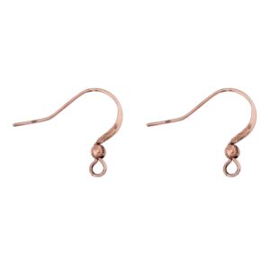 COIRIS 100 Pairs Earwires French Earring Hooks/Dangle Earring Findings Jewelry Making DIY (EH-1008-antique copper)